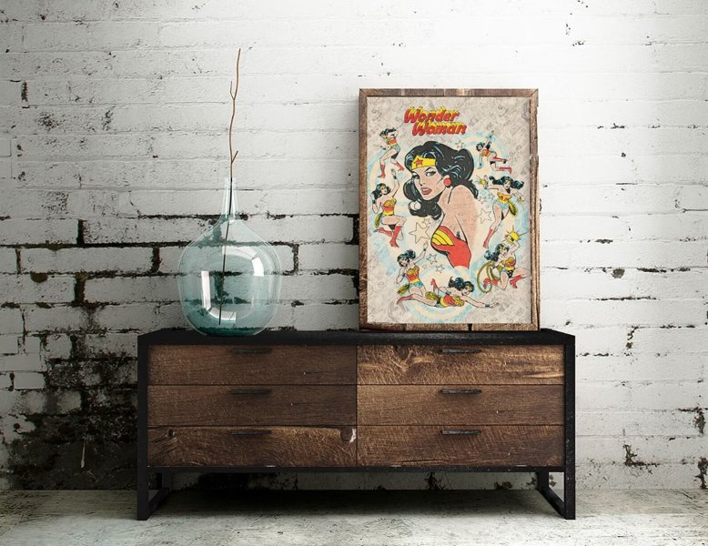 Plakat Wonder Woman - Retro - Plakaty - Geek sklep Frogles.pl